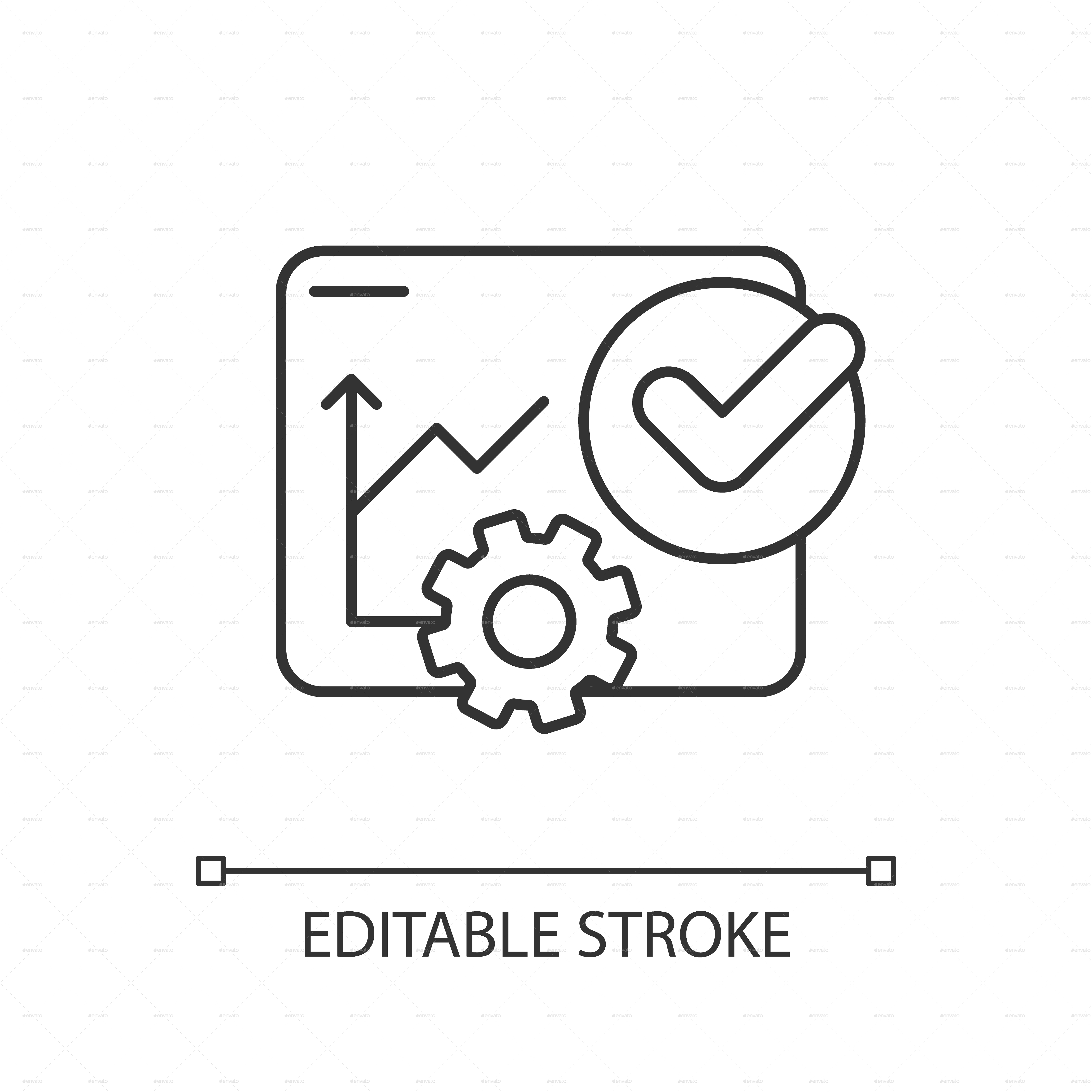 Project Planning and Scheduling Linear Icons Set, Icons | GraphicRiver