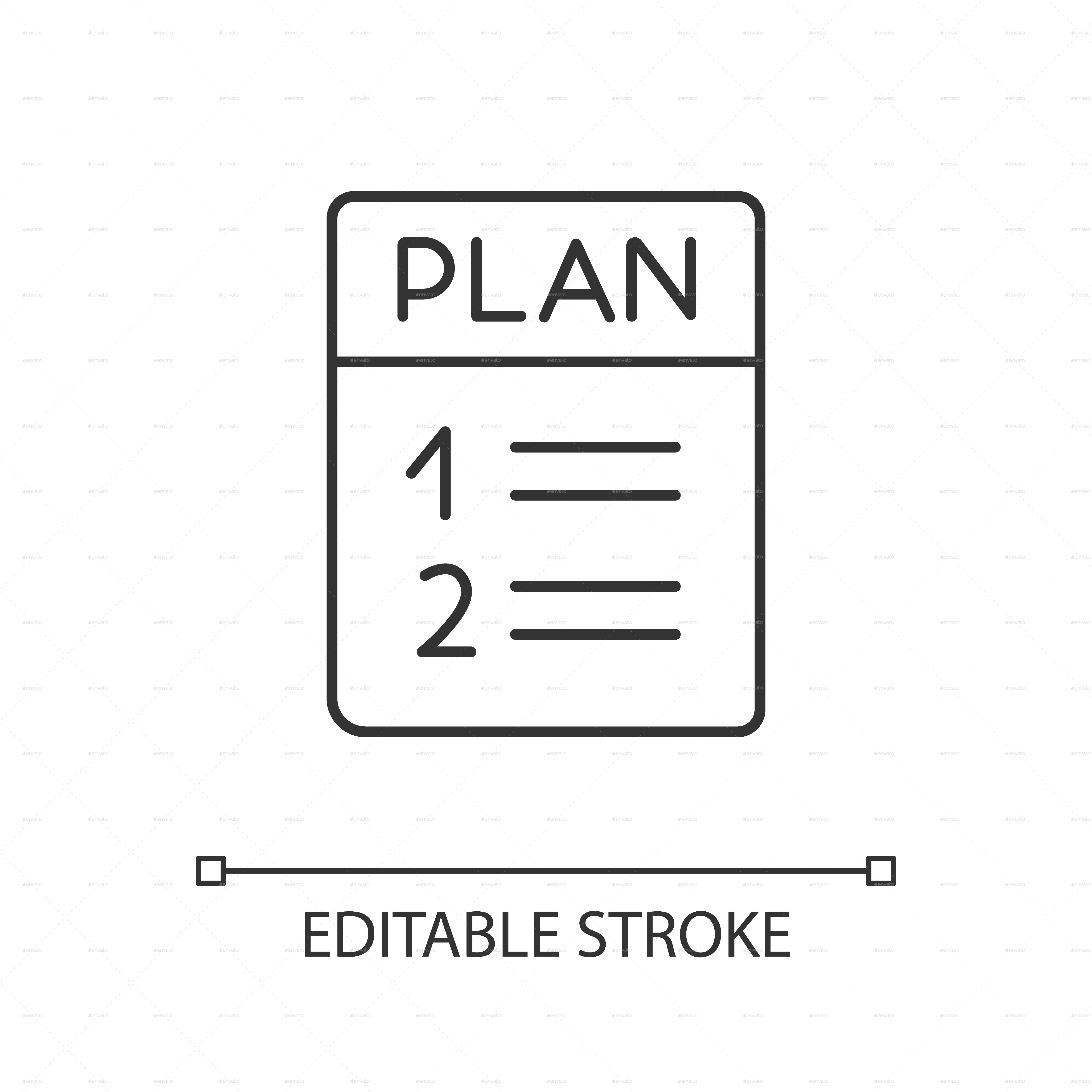 Project Planning and Scheduling Linear Icons Set, Icons | GraphicRiver