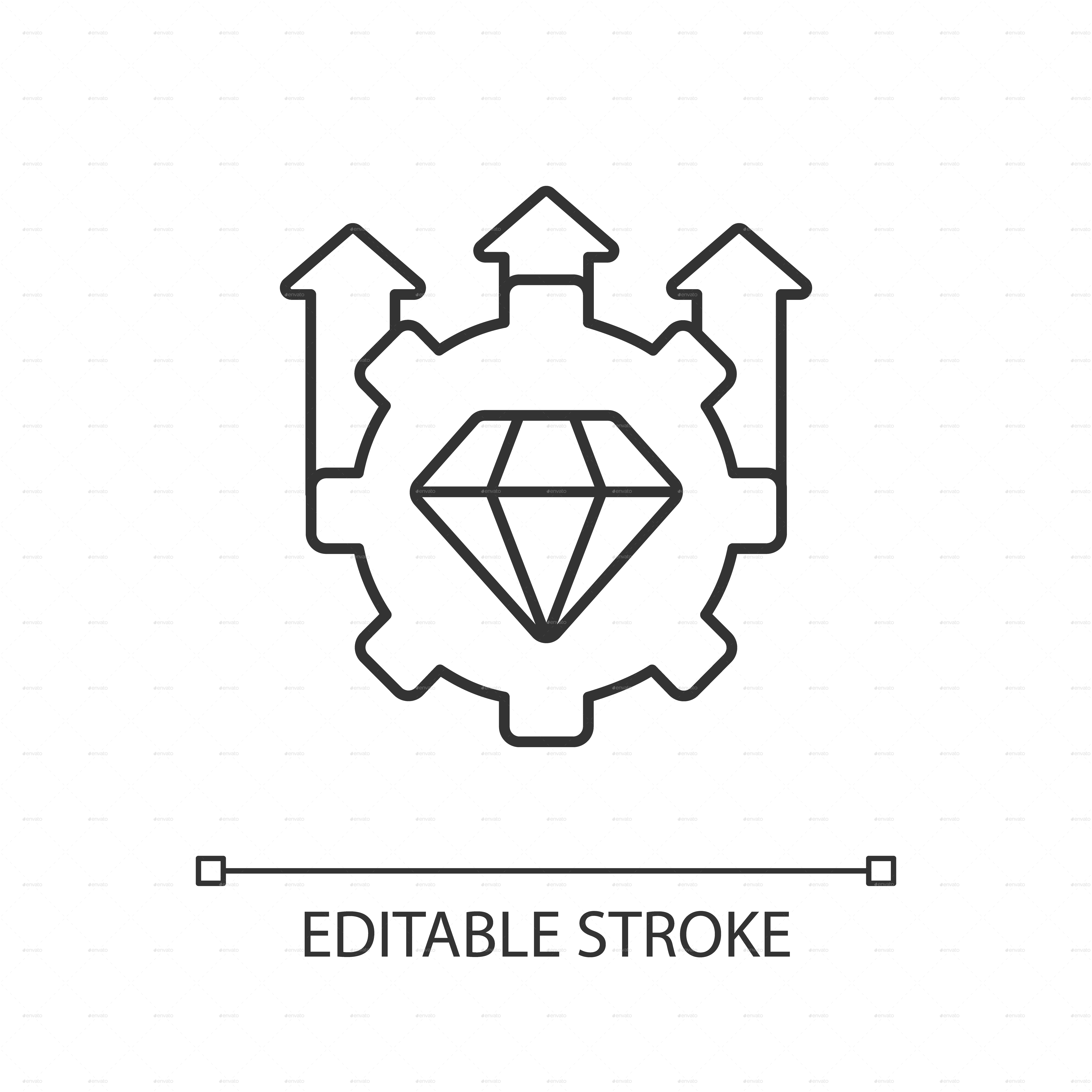 Project Planning and Scheduling Linear Icons Set, Icons | GraphicRiver