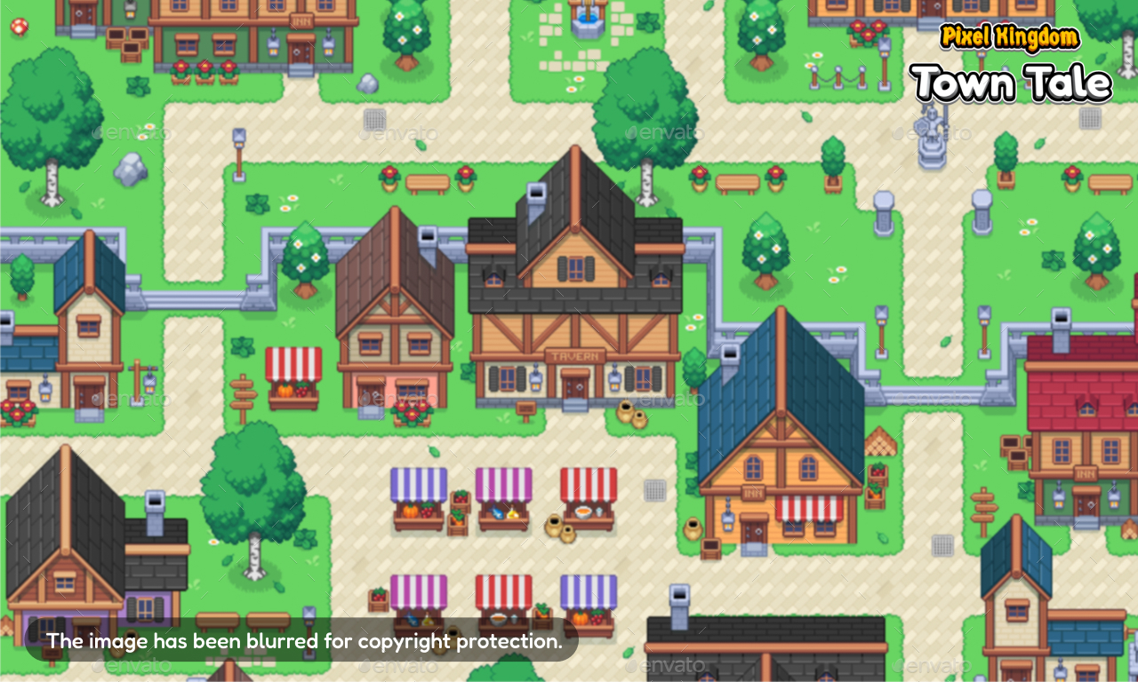 Pixel Kingdom - Town Tale Village Pack, Game Assets | GraphicRiver