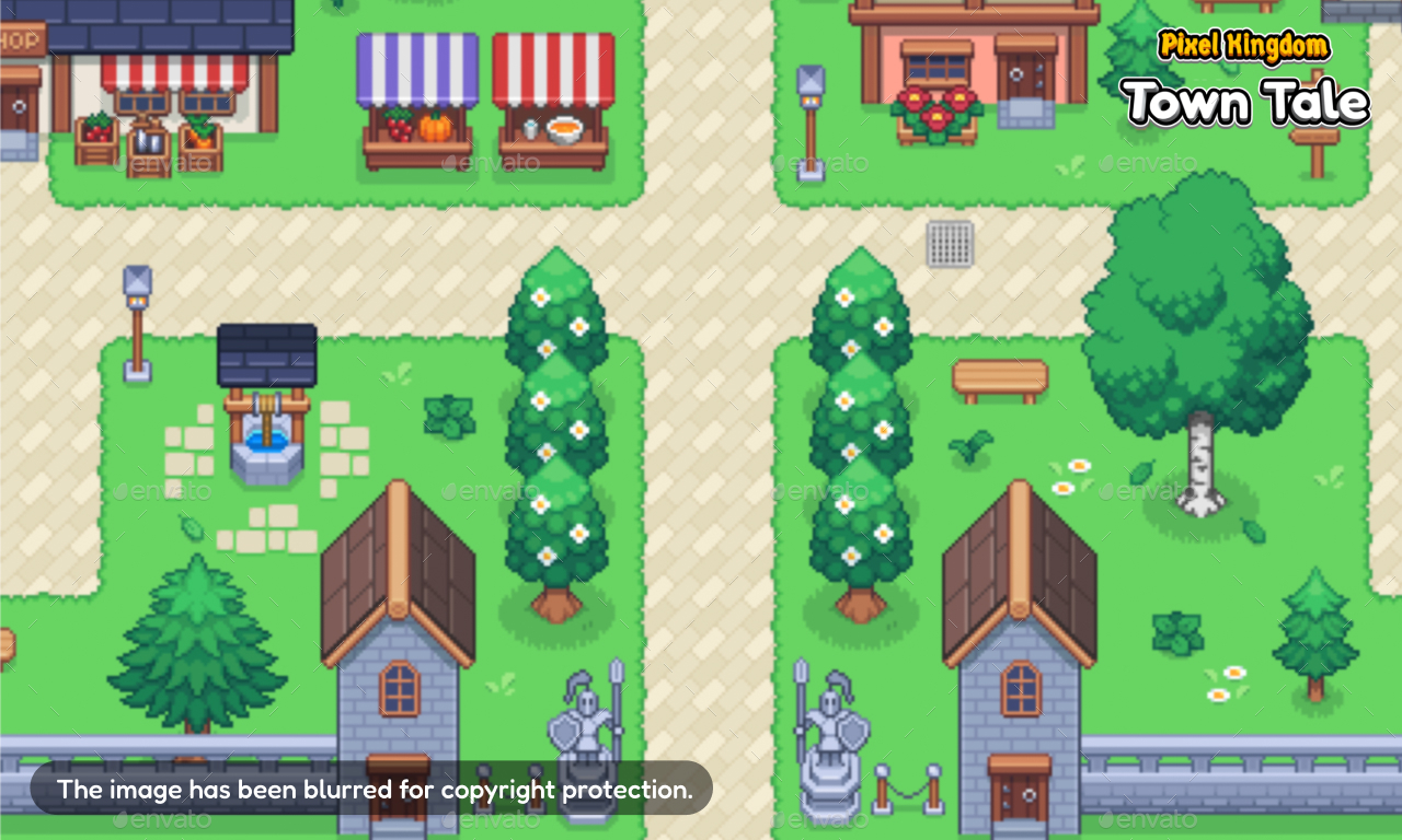Pixel Kingdom - Town Tale Village Pack, Game Assets | GraphicRiver