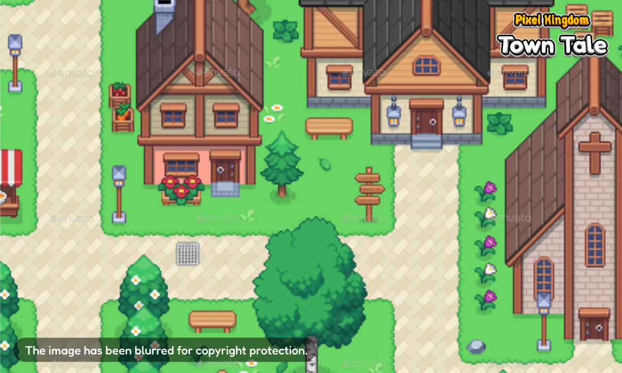 Pixel Kingdom - Town Tale Village Pack, Game Assets | GraphicRiver