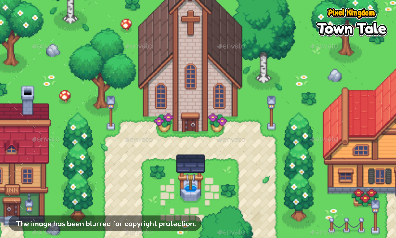 Pixel Kingdom - Town Tale Village Pack, Game Assets | GraphicRiver