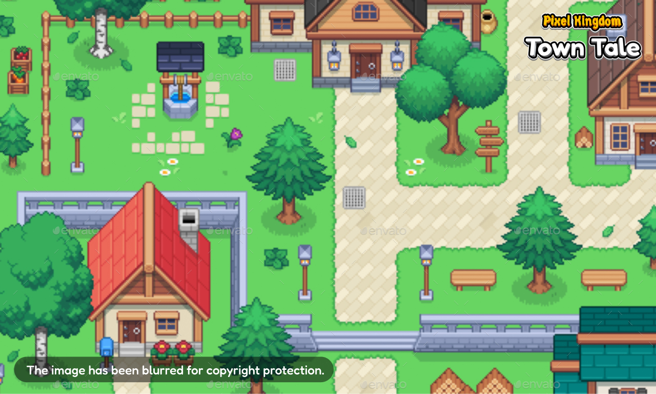 Pixel Kingdom - Town Tale Village Pack, Game Assets | GraphicRiver