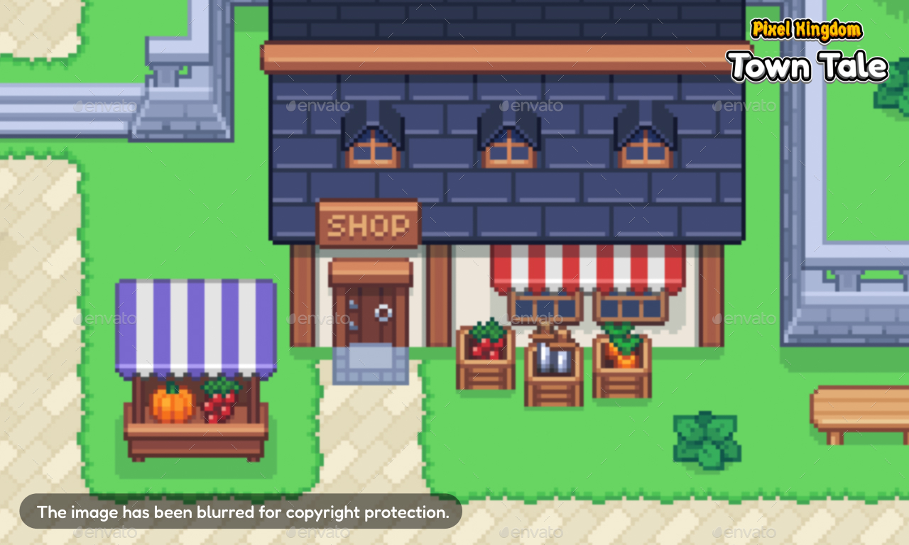 Pixel Kingdom - Town Tale Village Pack, Game Assets | GraphicRiver