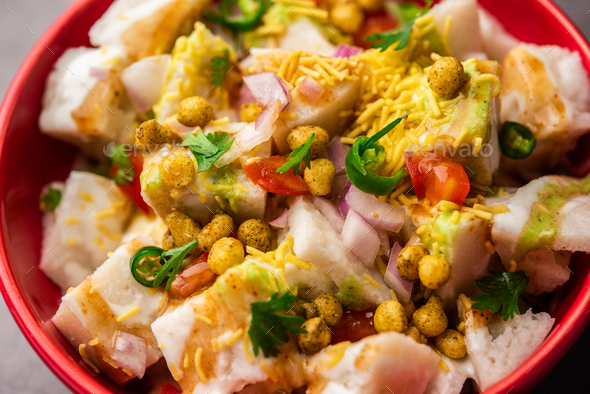 Idli Chaat is a tasty Indian recipe made using leftover idlis Stock ...