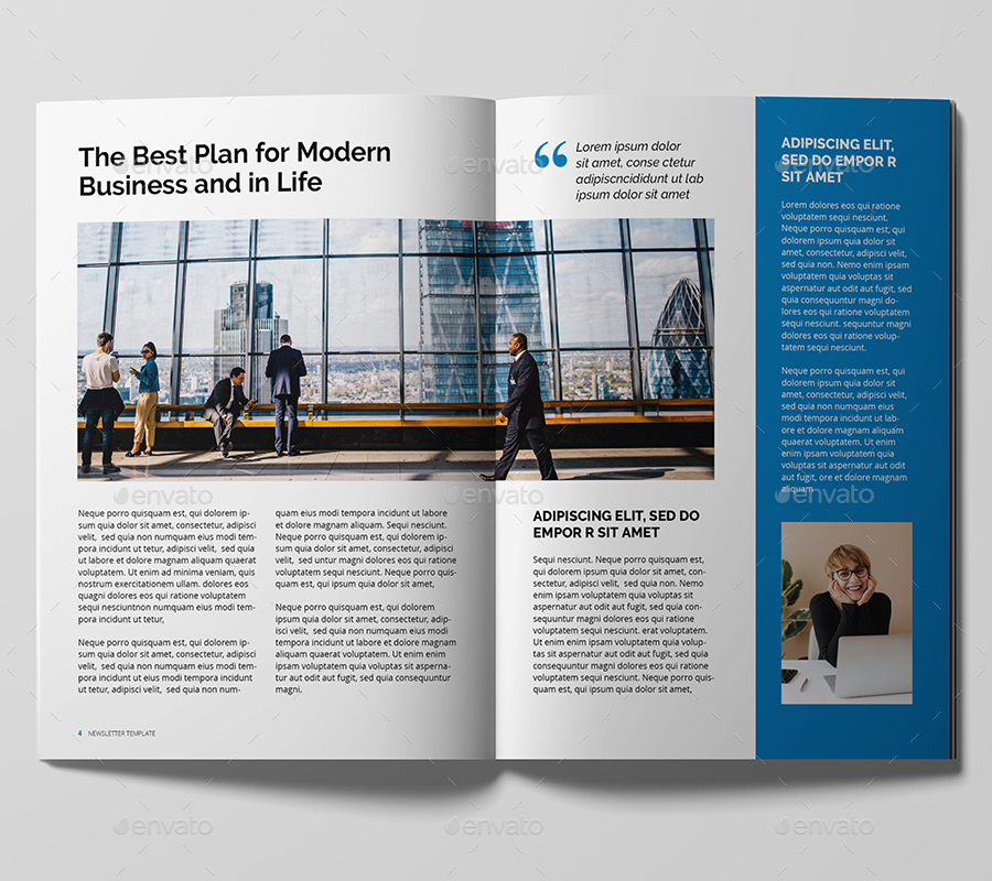 Newsletter Template, Print Templates | GraphicRiver