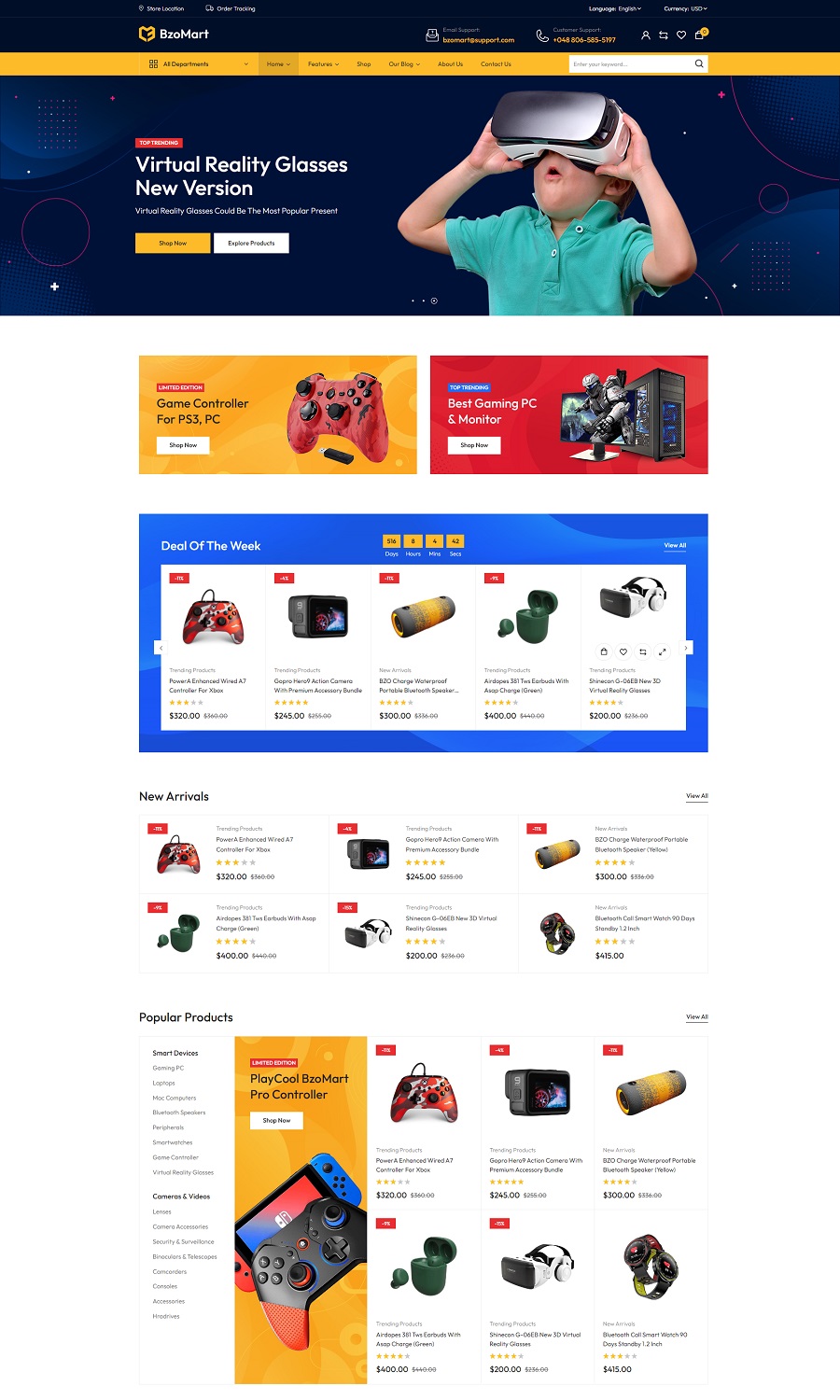 BzoSmart - Responsive Multipurpose Megashop Magento 2 Theme by BZOTheme
