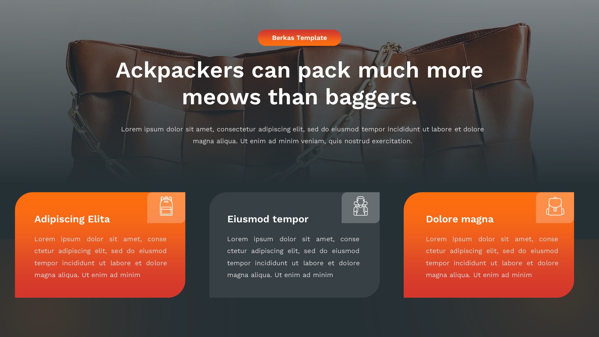 Berkas - Backpack Powerpoint Template, Presentation Templates ...
