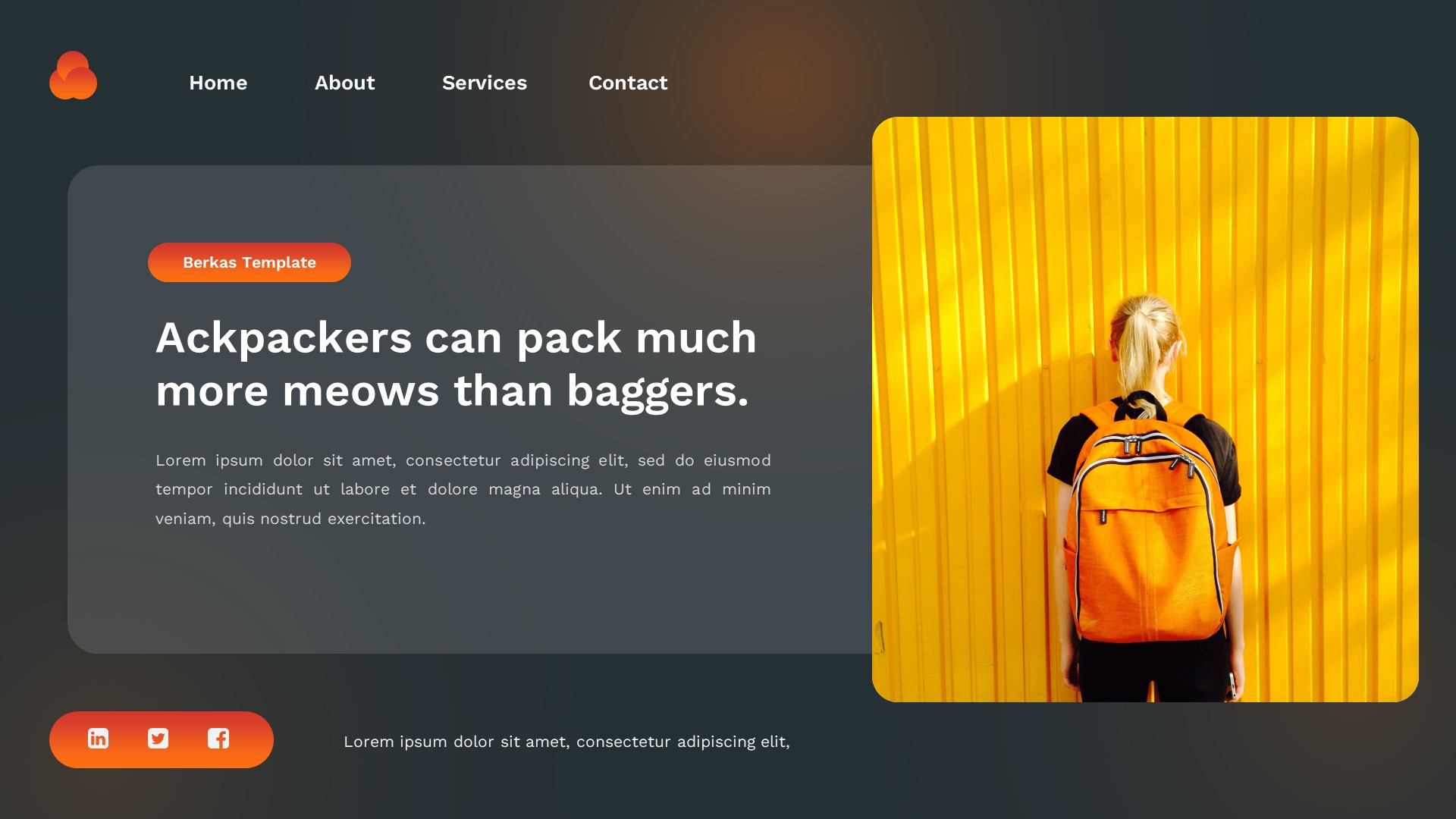 Berkas - Backpack Powerpoint Template, Presentation Templates ...