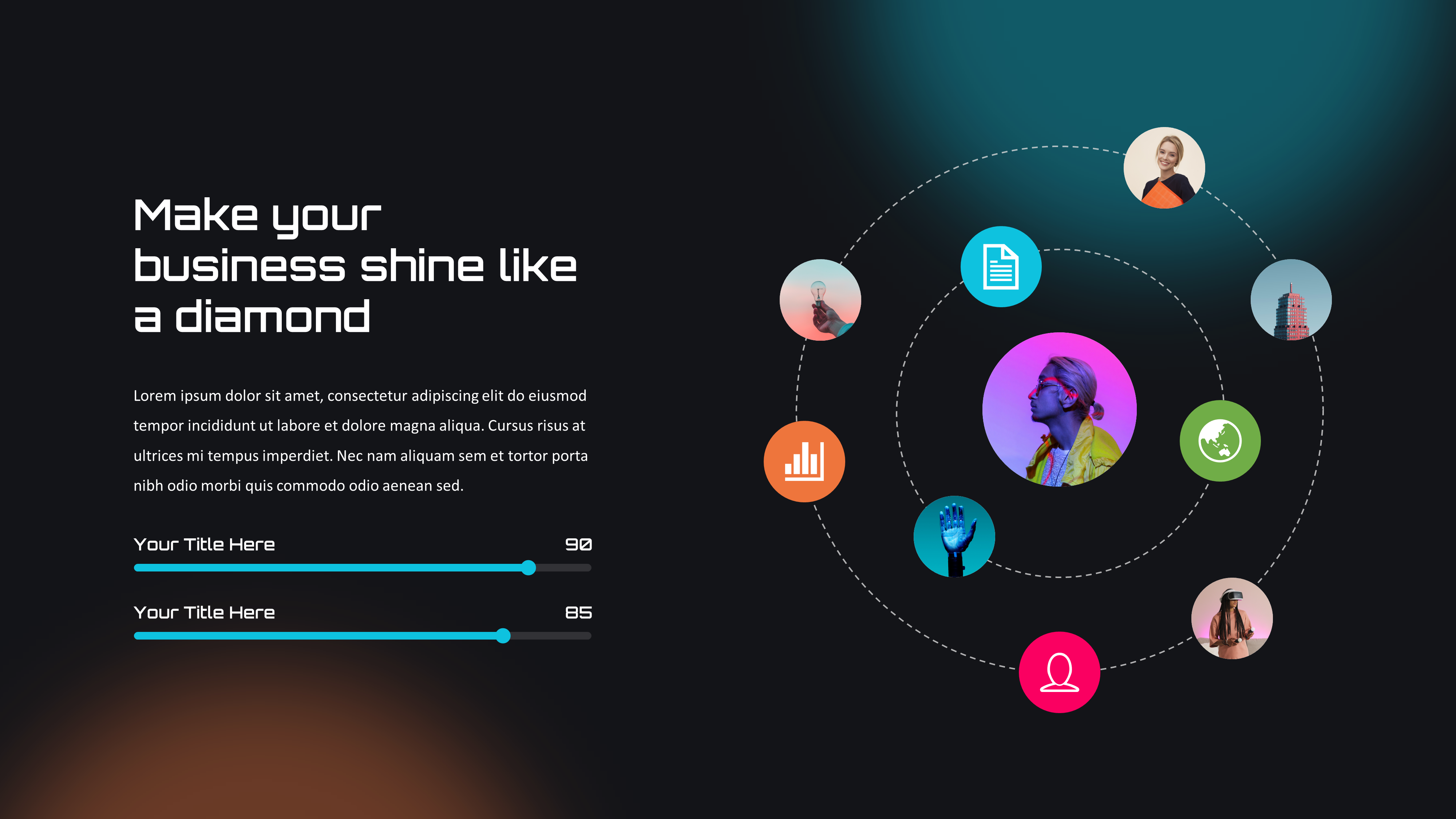 Neutron - Digital Business Keynote Template, Presentation Templates