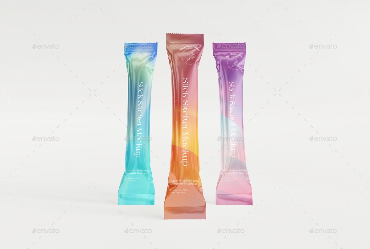 Stick Sachet Mockup, Graphics | GraphicRiver