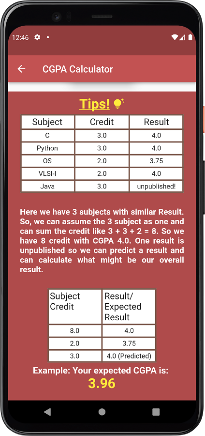 CGPA Task Master Pro (Flutter and Hive): Calculate CGPA for "Existing ...