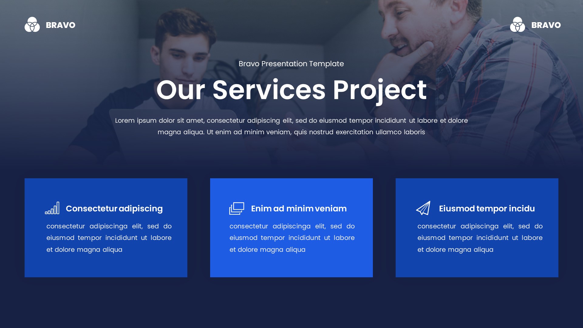 Bravo - Creative Pitch Deck Powerpoint Template, Presentation Templates