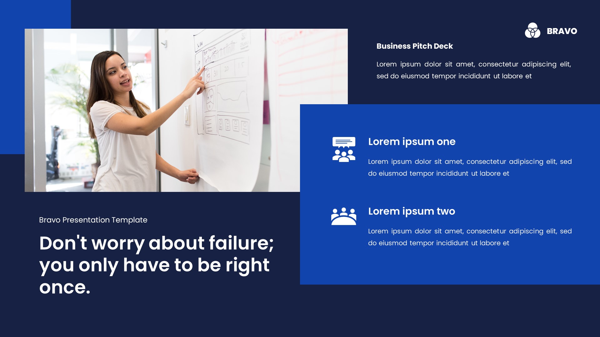 Bravo - Creative Pitch Deck Google Slides Template, Presentation Templates