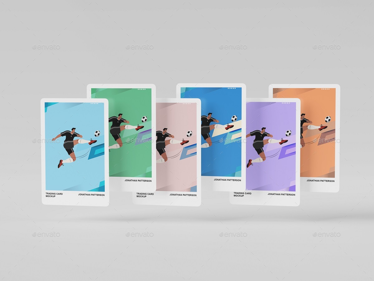 Trading Cards Mockup, Graphics | GraphicRiver