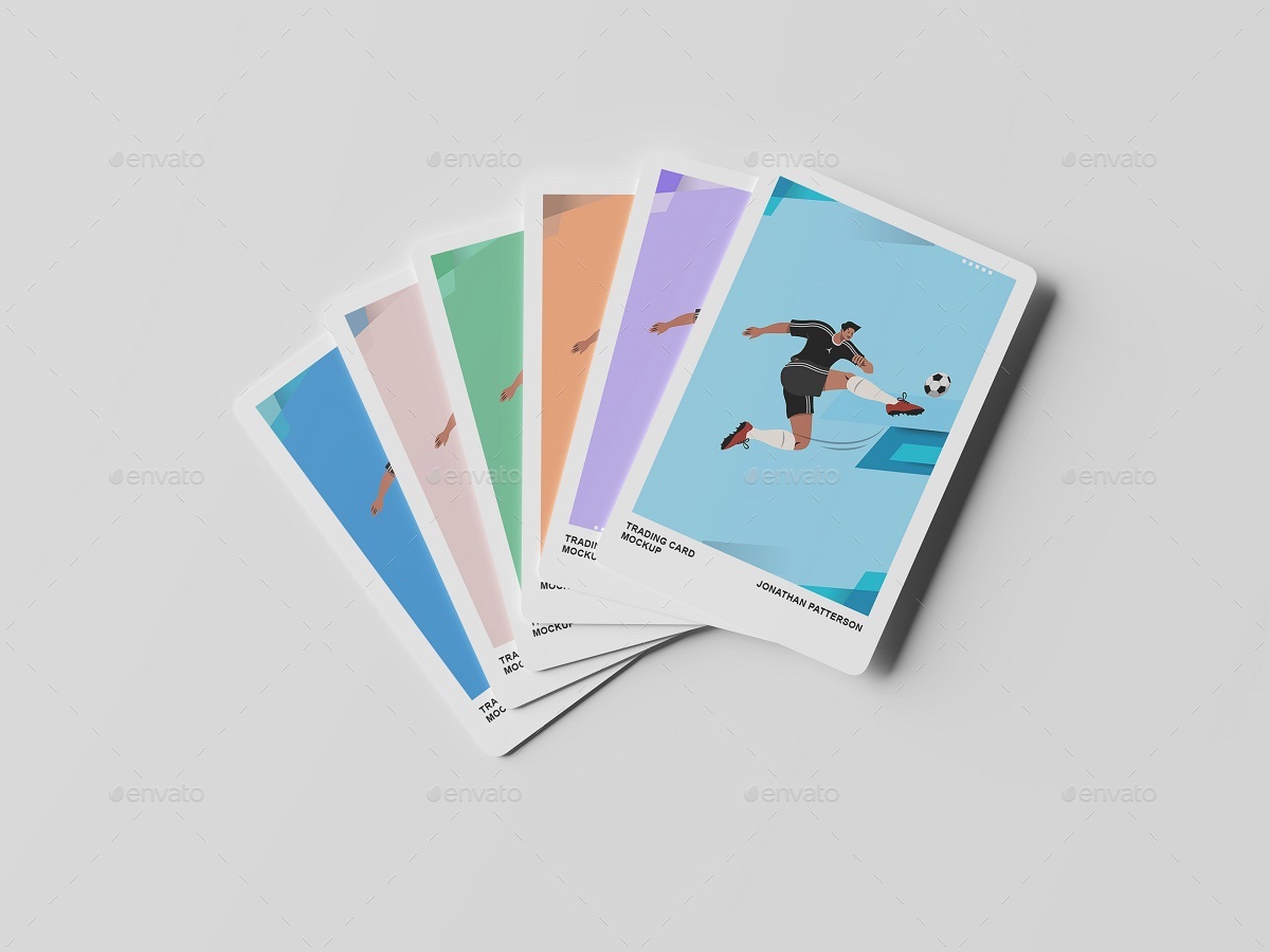Trading Cards Mockup, Graphics | GraphicRiver