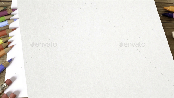 Cartoon animation of a happy boy waving his hand, drawn by color ...