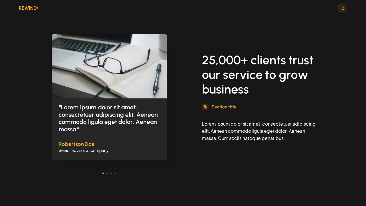 Rewind Yearly Recap PowerPoint Template, Presentation Templates ...
