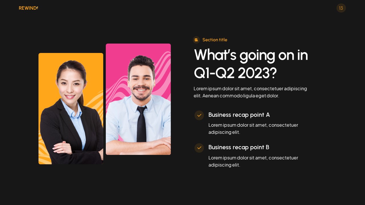 Rewind Yearly Recap PowerPoint Template, Presentation Templates ...