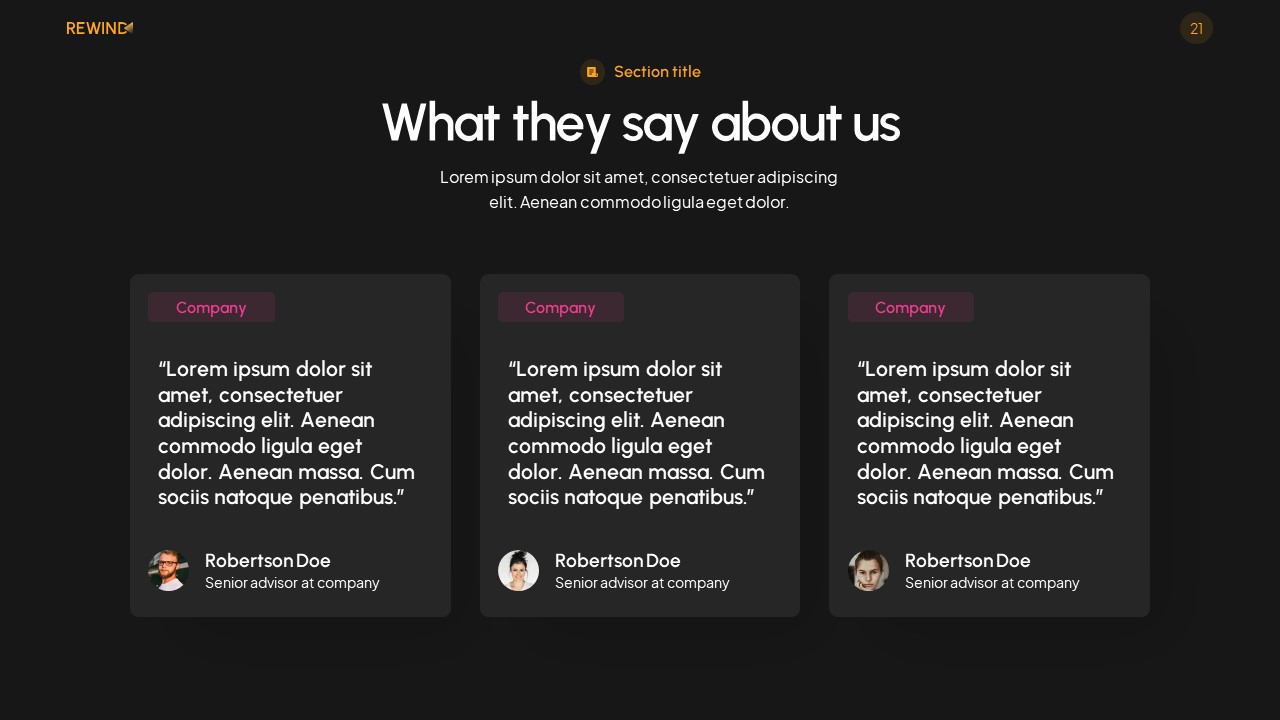 Rewind Yearly Recap PowerPoint Template, Presentation Templates ...