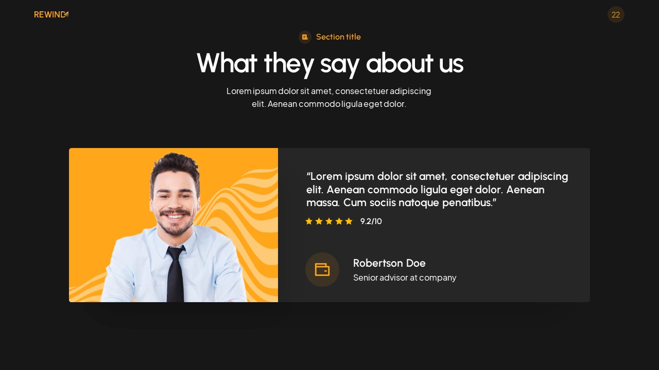 Rewind Yearly Recap PowerPoint Template, Presentation Templates ...