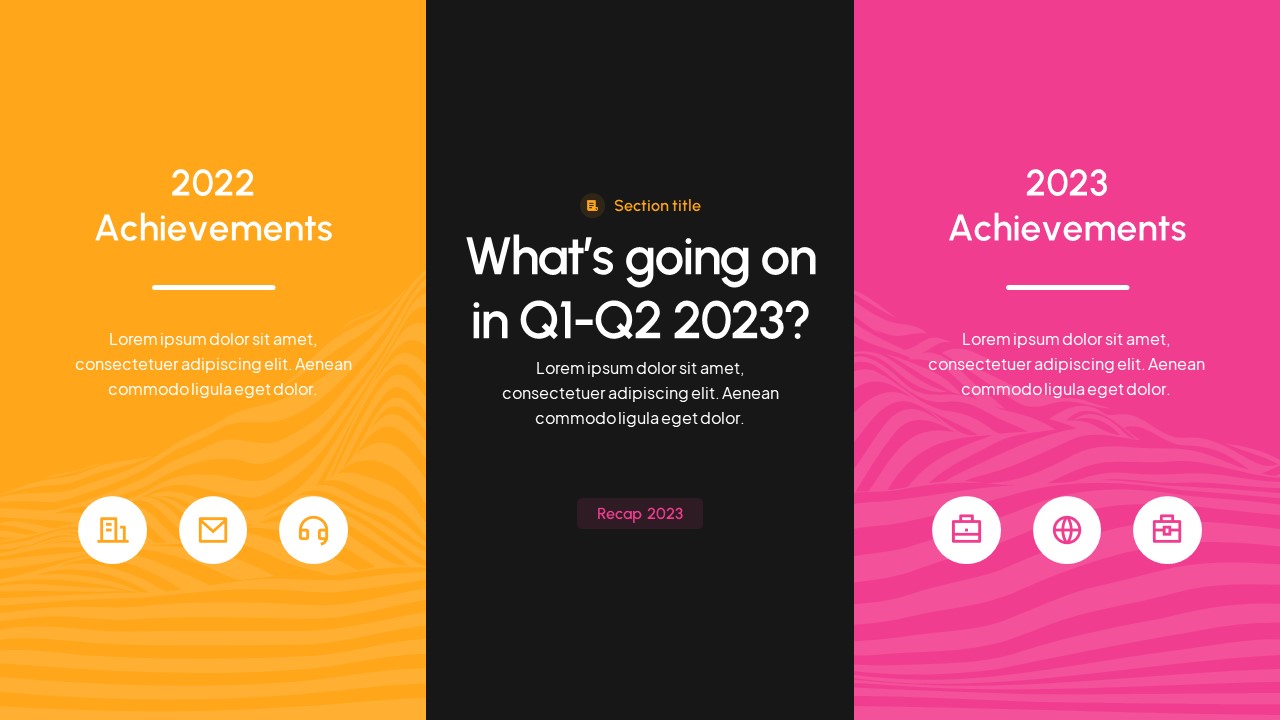 Rewind Yearly Recap PowerPoint Template, Presentation Templates ...