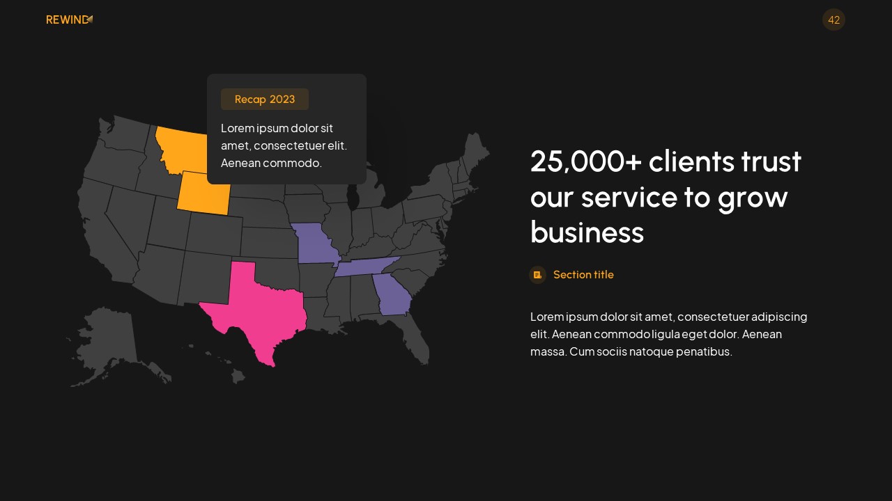 Rewind Yearly Recap PowerPoint Template, Presentation Templates ...