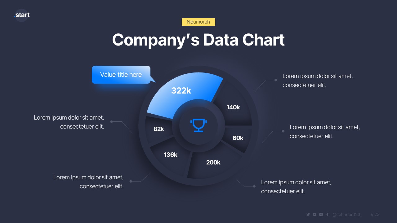 Start Neumorph PowerPoint Template, Presentation Templates | GraphicRiver