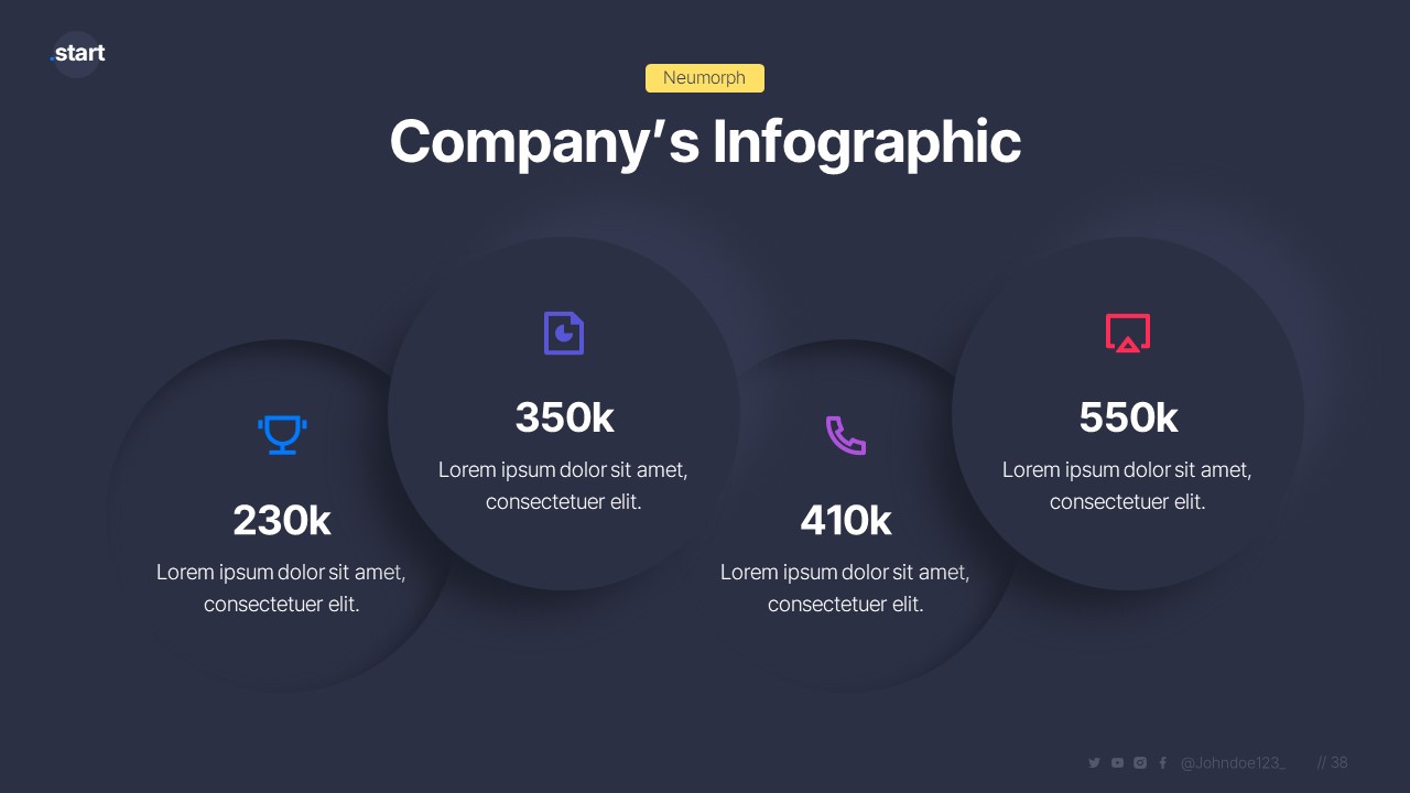 Start Neumorph PowerPoint Template, Presentation Templates | GraphicRiver