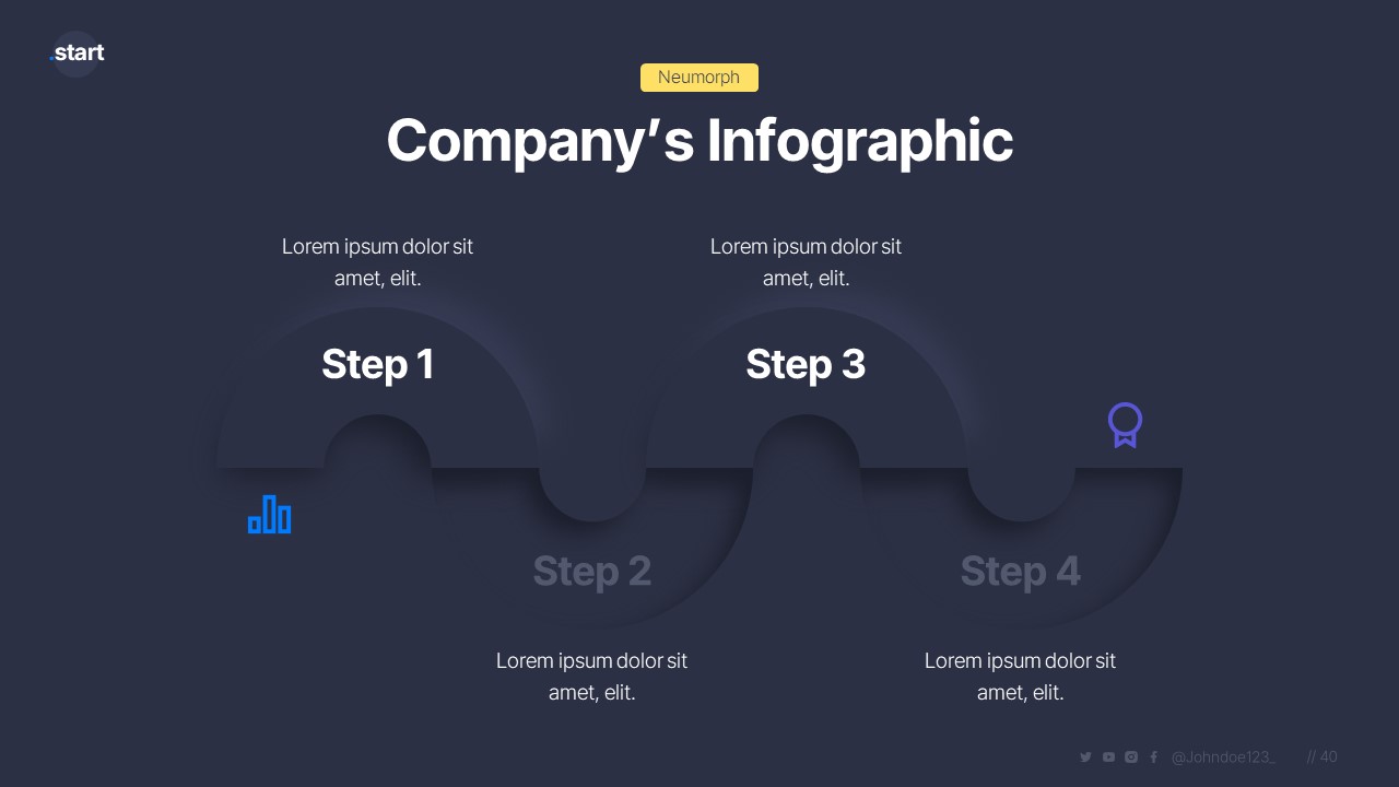 Start Neumorph PowerPoint Template, Presentation Templates | GraphicRiver
