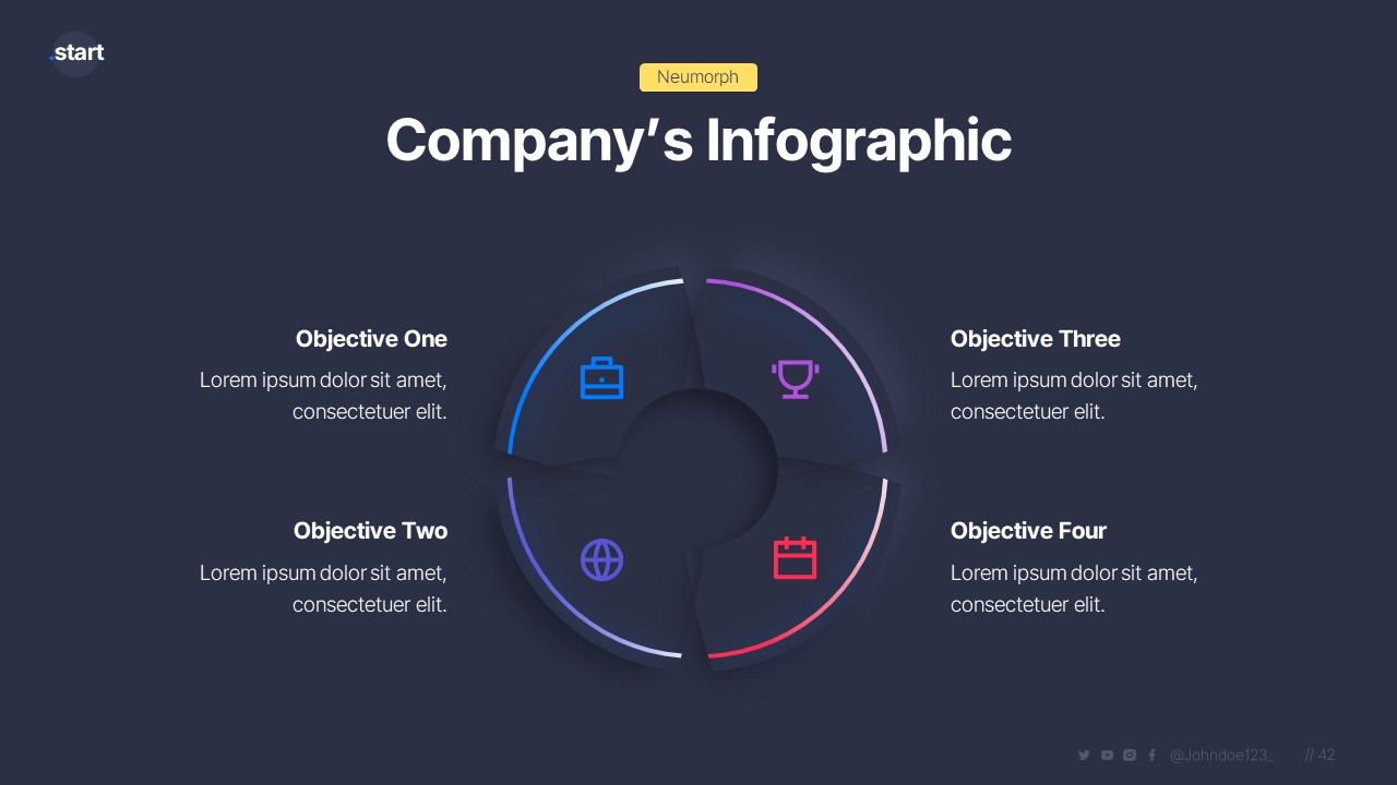 Start Neumorph PowerPoint Template, Presentation Templates | GraphicRiver