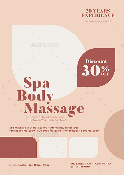Body Massage, Print Templates | GraphicRiver