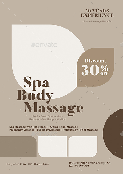 Body Massage, Print Templates | GraphicRiver