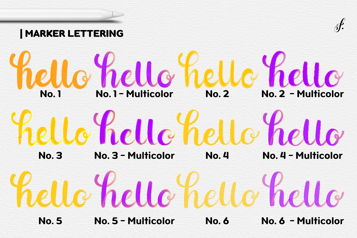 Procreate Brushes Lettering | 146 Artistic Lettering Brushes, Add-ons