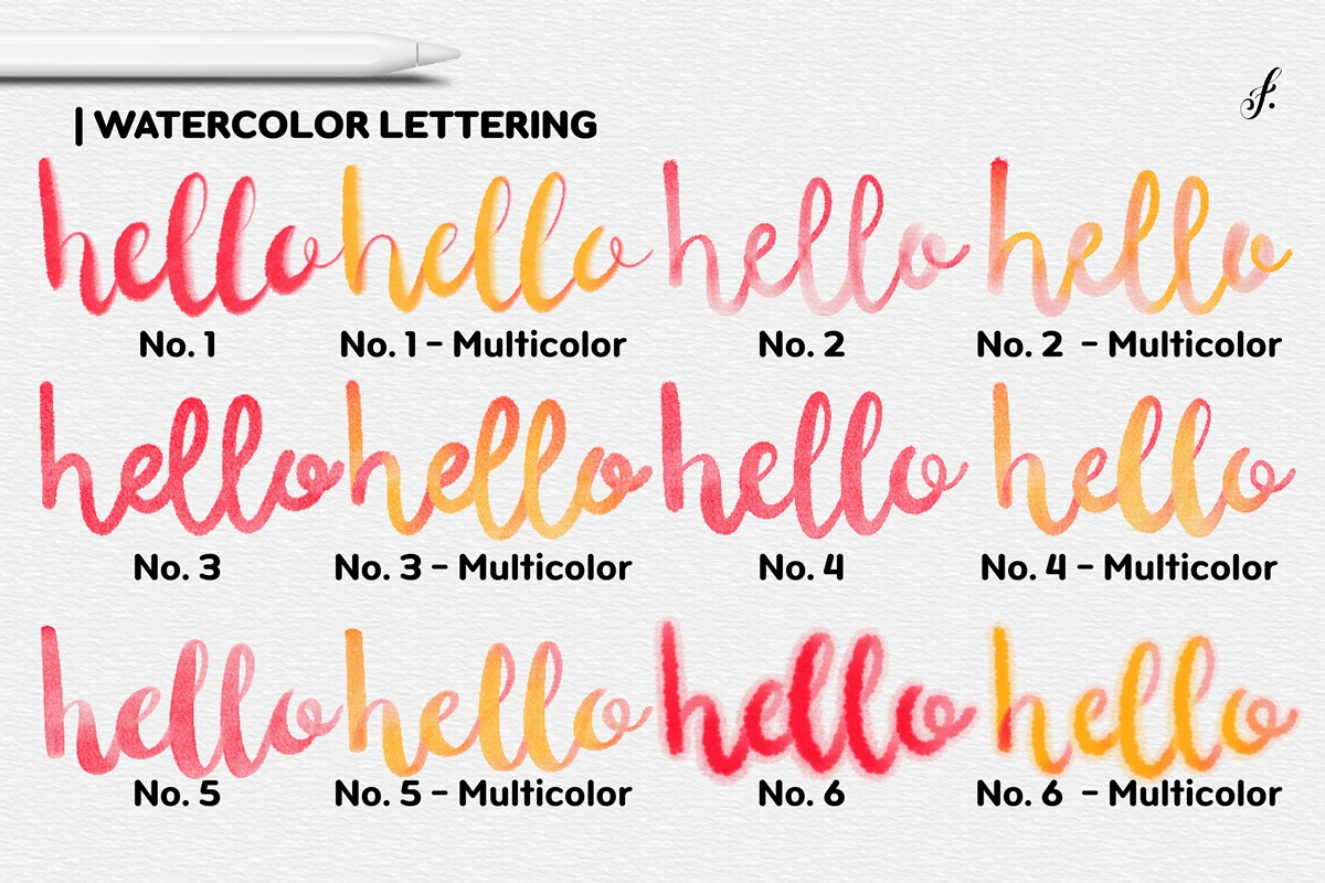 Procreate Brushes Lettering | 146 Artistic Lettering Brushes, Add-ons