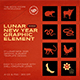 Lunar New Year Chinese Zodiac Sign Illustration Set, Graphics ...