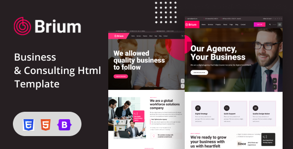Brium - Consultancy & Business HTML Template by XQODE | ThemeForest