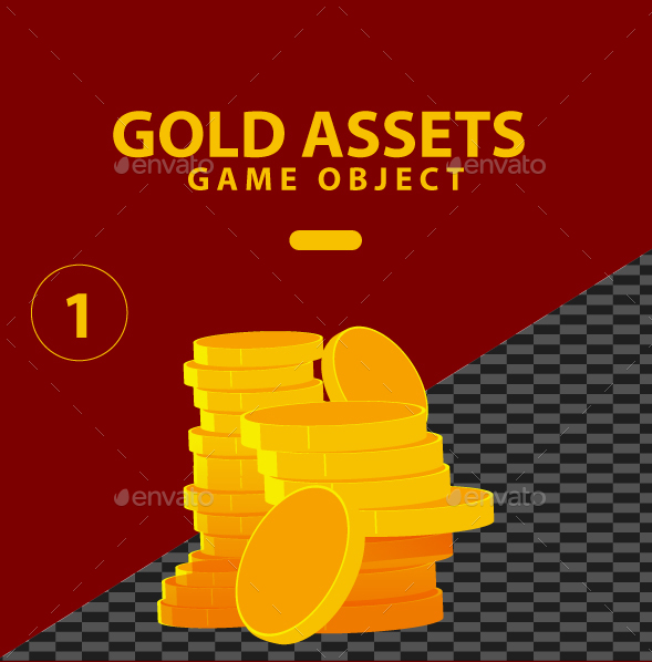 Gold Coins and Bundle Coins, Vectors | GraphicRiver