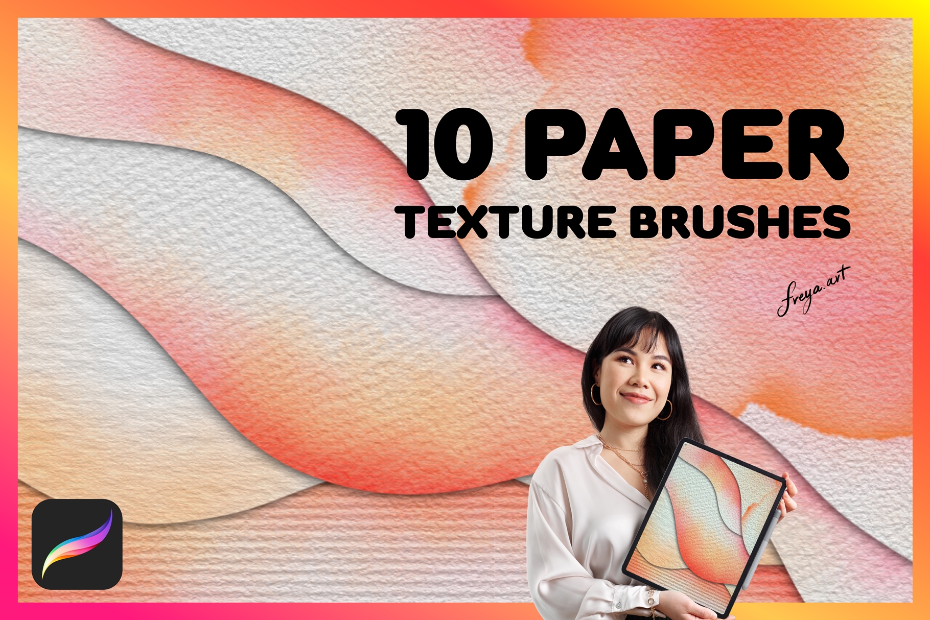 Procreate Watercolor Paper | 10 Procreate Brushes, Add-ons | GraphicRiver