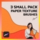 Procreate Paper Brush | 3 Paper Texture Procreate Brushes, Add-ons