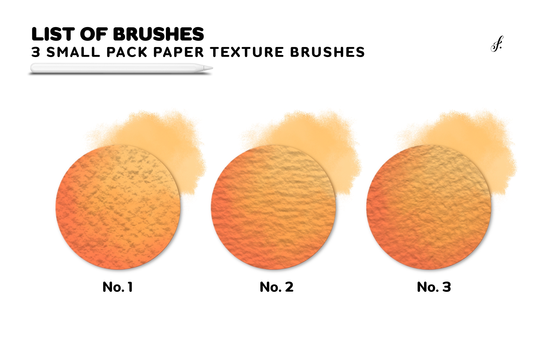 Procreate Paper Brush | 3 Paper Texture Procreate Brushes, Add-ons