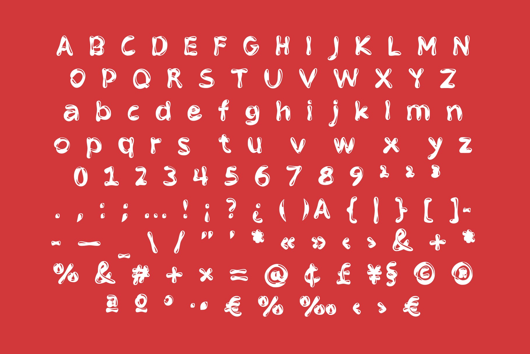 Puffy Slushy | Fun Bubble Font, Fonts | GraphicRiver