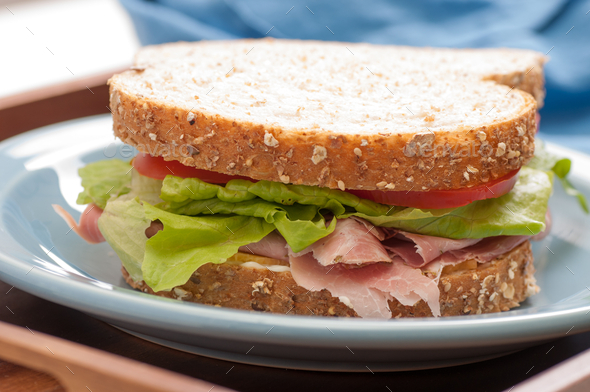 deli style rosemary ham sandwich Stock Photo by wirestock | PhotoDune