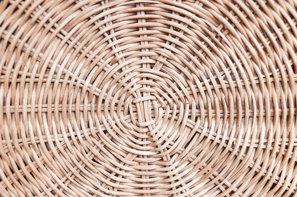 Circular weave rattan pattern, round rattan furniture background light ...