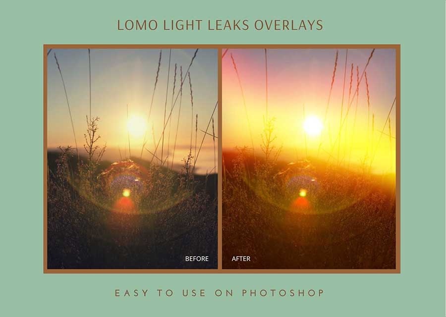 Realistic Lomo Light Leaks - Overlays by 1001Graphics | GraphicRiver