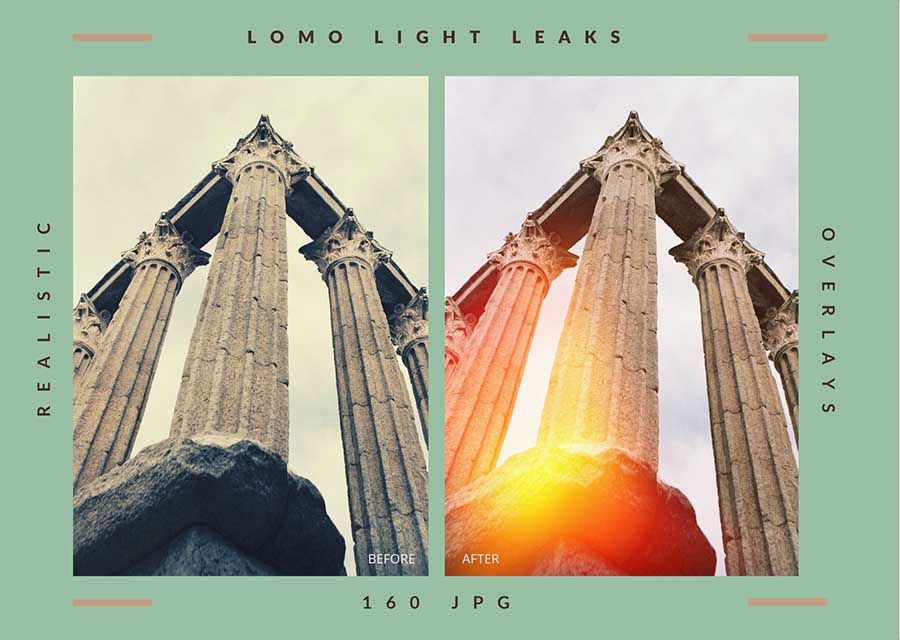 Realistic Lomo Light Leaks - Overlays by 1001Graphics | GraphicRiver