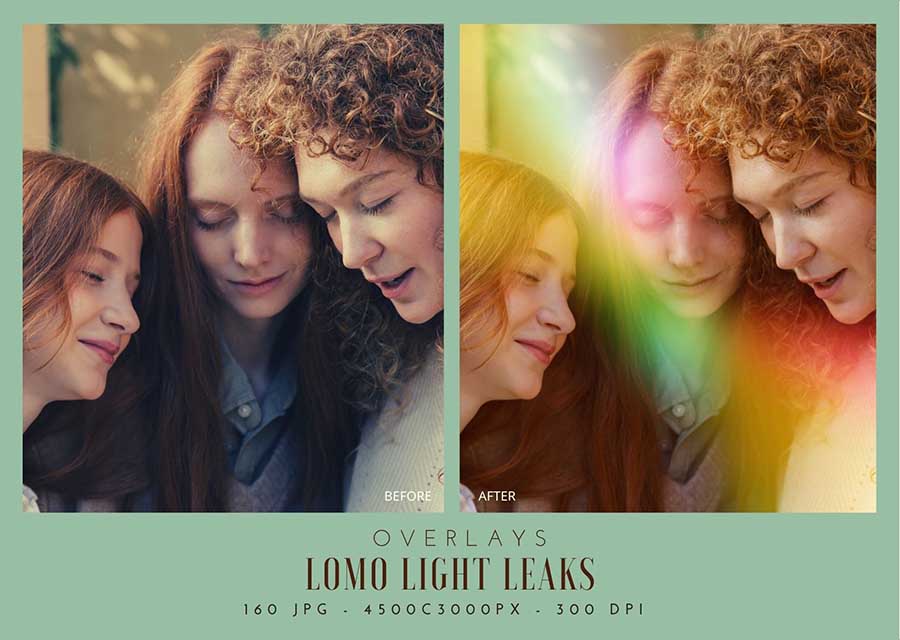 Realistic Lomo Light Leaks - Overlays by 1001Graphics | GraphicRiver