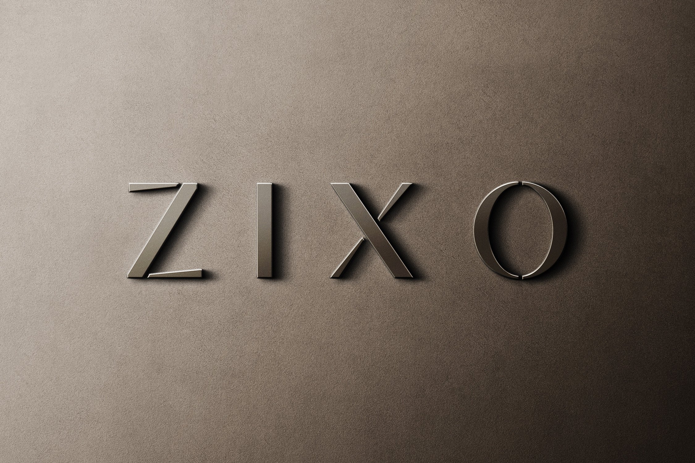 Stylish Steel Sign Mockup by pixelbuddha_graphic | GraphicRiver