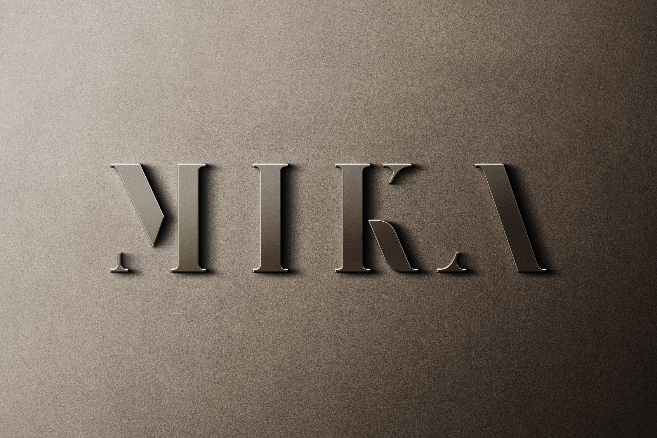 Stylish Steel Sign Mockup by pixelbuddha_graphic | GraphicRiver